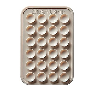 SuckerCharms Removable and Reusable Suction Cup Phone Mount/Patent Pending (Caramel Delight)