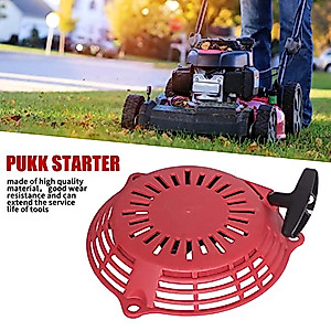 Gashwer Recoil Starter Pull Start Compatible with Honda GC 130/160 GCV 130/160 4hp 5hp 6hp 6.5hp EN2000 Hru19 GC135 GC160 Parts Generator Engine Motor Replace 28400-Zl8-023ZA RED