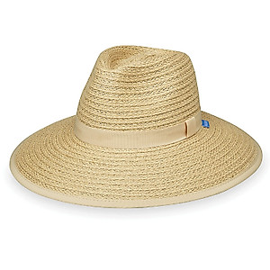 Wallaroo Hat Company – Women’s Bali Fedora – UPF 30+ Sun Protection, Wide Brim, Packable and Adjustable Sizing for Medium Crown Sizes – Fashionable Sun Hat for Everyday Sun Protection (Natural)