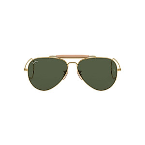 Ray-Ban RB3030 Outdoorsman I Sunglasses + Vision Group Accessories Bundle (Arista/Crystal Green (L0216)