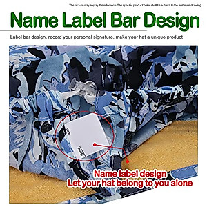 GUOER Button Scrub Cap Women and Men's Scrub Hat Buttons Working Hat One Size Multi Color(BC11B)