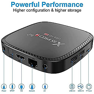 X88 PRO T 5G Android 10.0 TV Box 2GB RAM 16GB ROM Allwinner H313 Quad-Core 64bit with Dual-WiFi 2.4G/5.8 GHz Ultra HD 6K H.265 WiFi Home TV Box