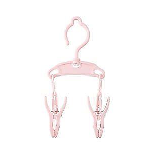 LIUZH Portable Travel Hanger Clothespin Plastic Compact Mini Foldable Underwear Rack Panty Socks Clip ( Color : Black-JoJo's Bizarre Adventure1 , Size : 18*8.5cm )