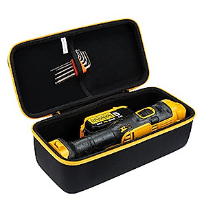 Khanka Hard Travel Case Replacement for DEWALT 20V MAX Right Angle Cordless Drill/Driver DCD740C1 / DCD740B