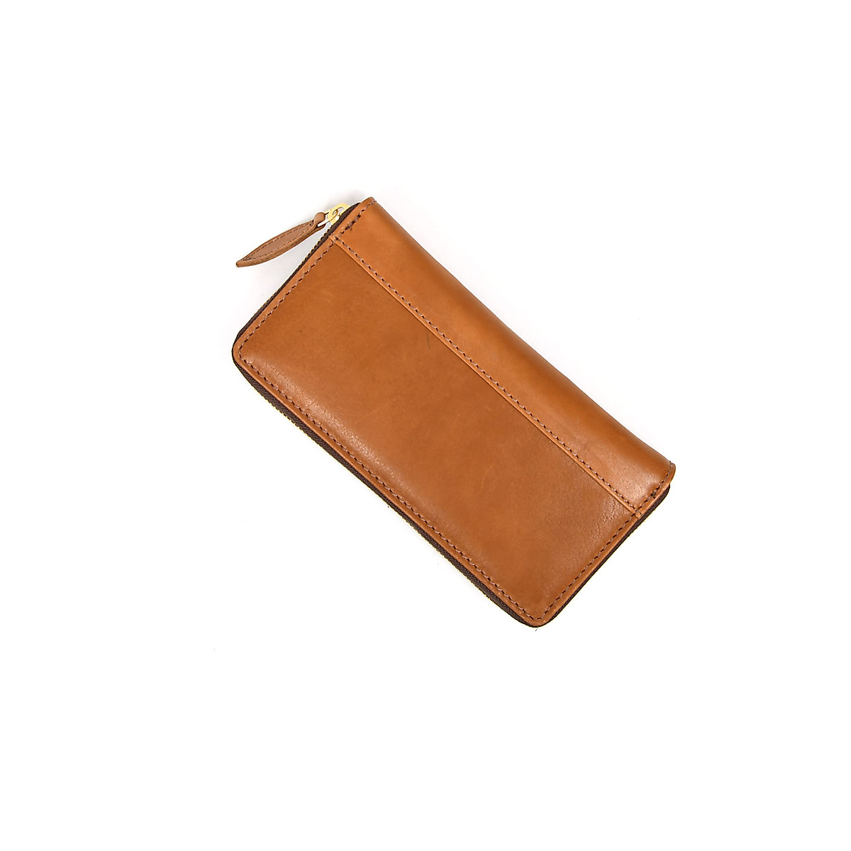 Women's RFID Blocking Large Capacity Leather Wallet Zip Around Phone Clutch Large Travel Purse Wristlet (Seaweed)