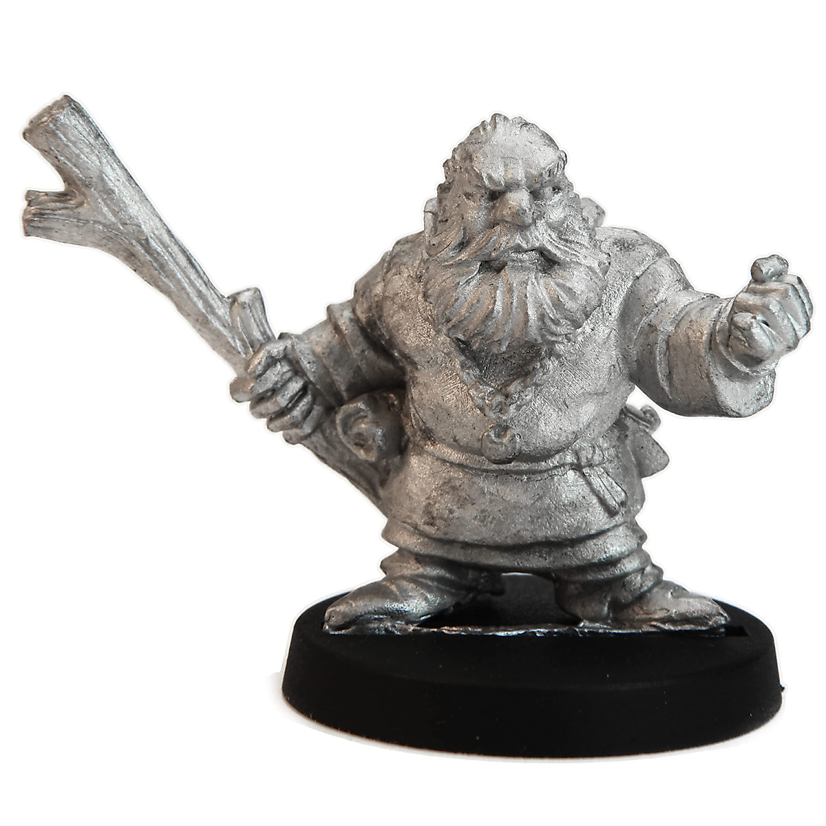 Stonehaven Male Dwarven Wizard Miniature Figure (for 28mm Scale Table Top War Games) - Made in US