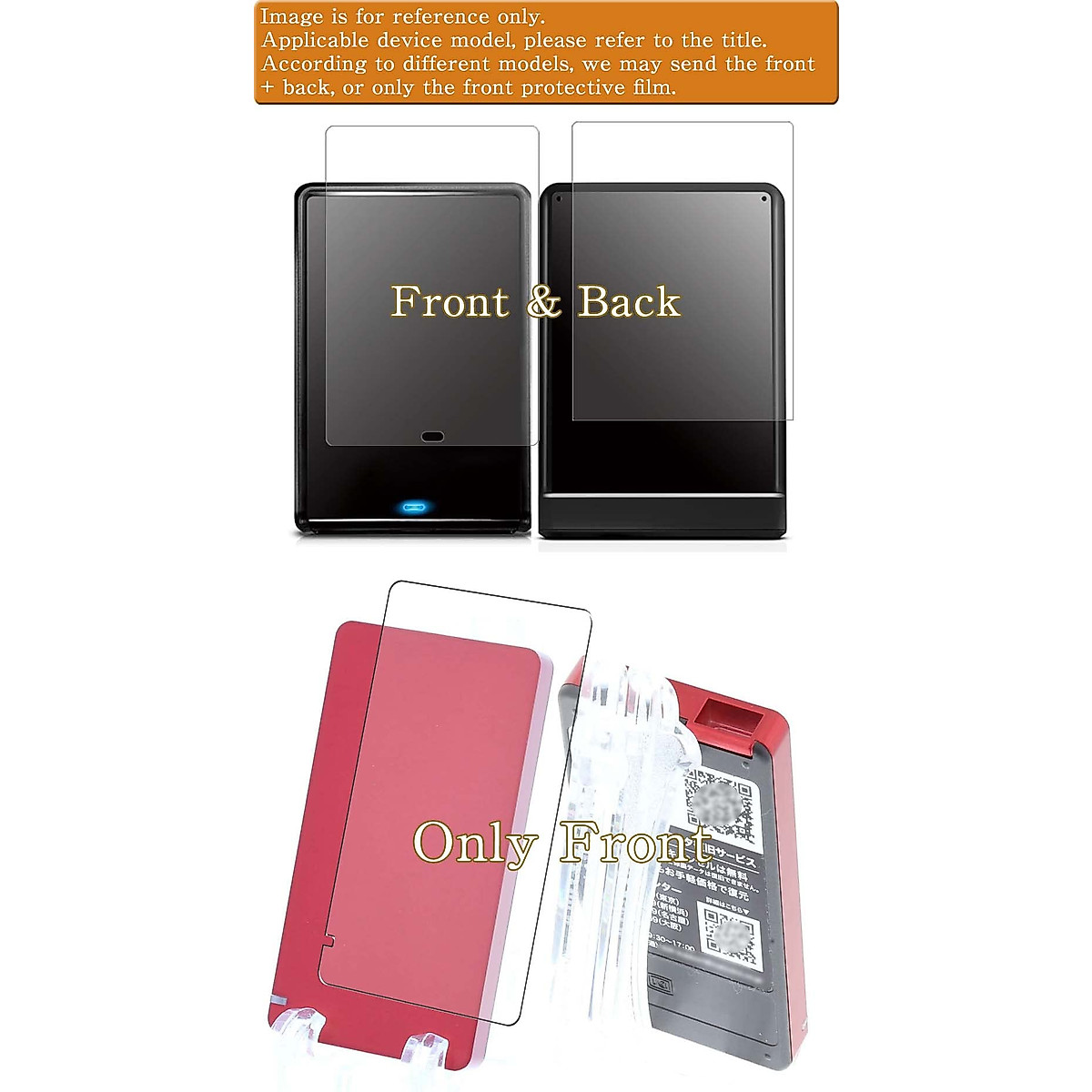 Vaxson 2-Pack Protector Film, compatible with Panasonic RP-SBD512P3 RP-SBD TPU Guard Sticker Skin [ Not Tempered Glass Screen Protectors ]