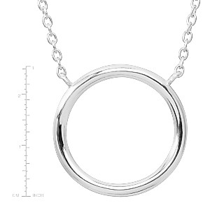 Silpada 'Karma' Open Circle Necklace in Sterling Silver, 18" + 2"