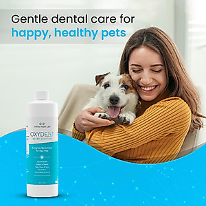 Oxydent Premium Pet Dental Care Solution - Pet Water Additive & Mouthwash for Teeth Cleaning - Eliminate Bad Dog & Cat Bad Breath - Dog Dental Rinse - Fights Tartar & Plaque