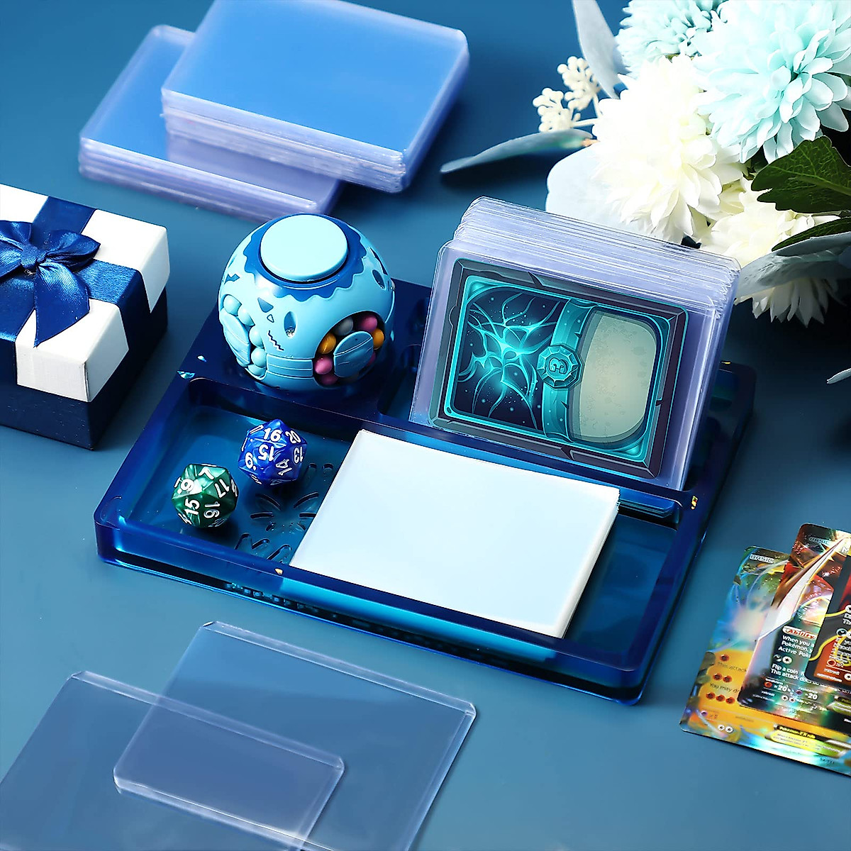 Hard Plastic Card Sleeves Loader Trading Card Protector Card Case Holder Clear Protective Sleeves Holder for Baseball Card, Sports Cards, Trading Card, Game Card 3 x 4 Inch (100 Pieces)