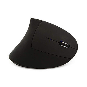 FLY WAY Wireless Vertical Mouse,2.4G Ergonomic Optical Mice 800/1200 /1600 DPI 5 Buttons Mouse with USB Receiver for PC Laptop Desktop Gaming (Black)
