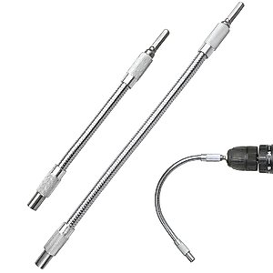 Egaageoi Flexible Drill Bit Extension - 7.9" & 11.8" Flexible Screwdriver Extension for Tight Spaces, DIY Projects, Professional Installations, Home Repairs - Flex Drill Bit for Mechanics, Electrician