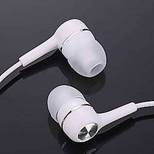 Yoley Bulk Earbuds Headphones 50 Pack for School Classroom Kids, Wholesale Durable Wired Earphones Class Set to Students Teens and Adult (White)