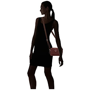 Kipling Womens Abanu Crossbody Bag, Mahogany, 7.75 L x 5.25 H 3 D US