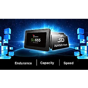 ADATA SU655 120GB 3D NAND 2.5 inch SATA III High Speed Read up to 520MB/s Internal SSD (ASU655SS-120GT-C)