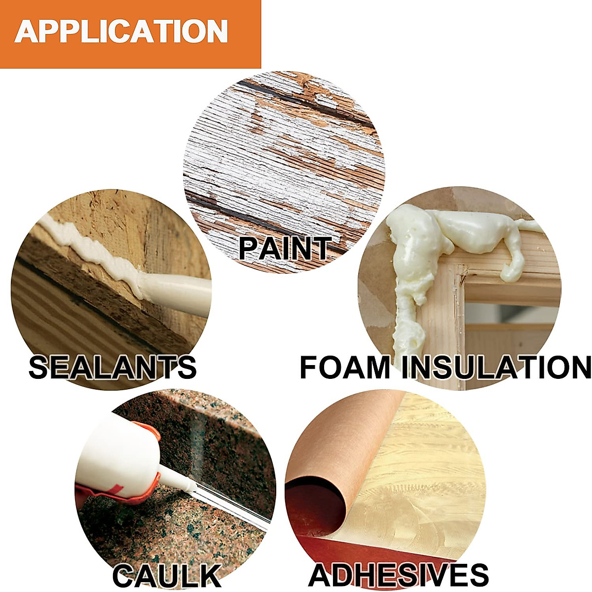 HEMUNC Oscillating Tool Scraper Blades 3Pack for Caulk Adhesive Sealant Removal for Dewalt Milwaukee Ryobi Bosch Craftsman Dremel Mulimaster Rockwell Multitool Scraper Blades