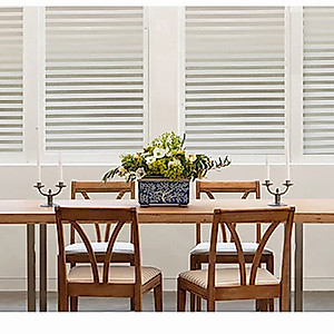 YUTR Shutters Matte Window Film Glass Self Adhesive Frosted Tint Opaque Privacy Sticker for Home Decals (Color : As Shown, Size : 60 x 300 cm)