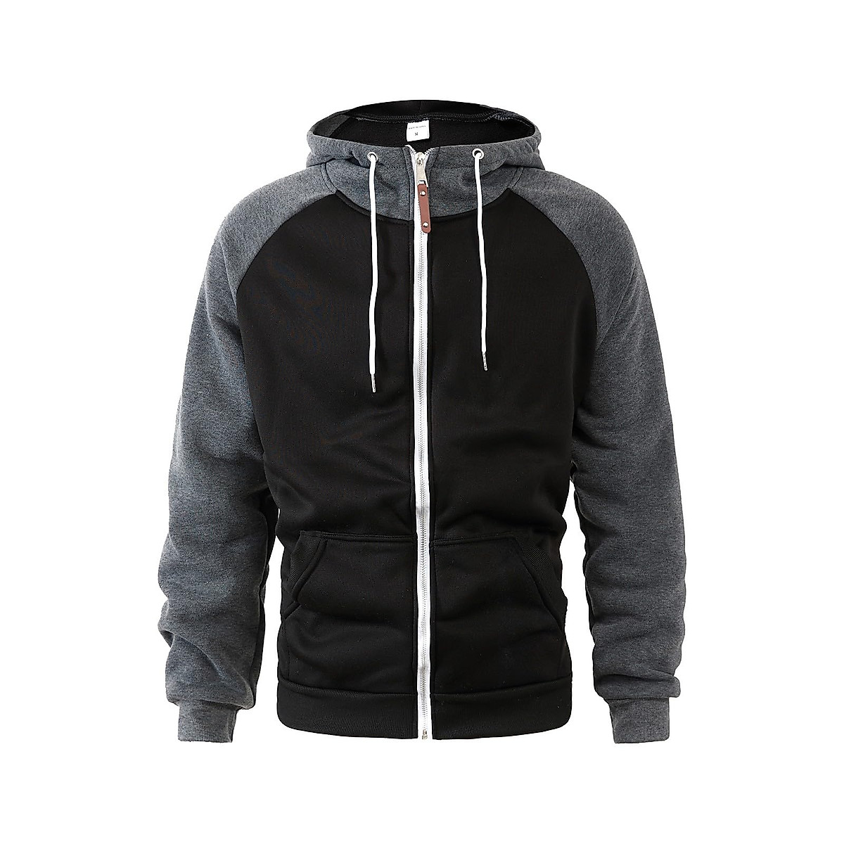 Hoodies for Men Pullover, Men's Hooded Sweatshirts Cotton Long Sleeve Casual Pullover Hoodie for Gym Solid Color with Pocket