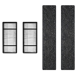 Nispira True HEPA Replacement Filter H + Carbon Pre Filter B Compatible with Honeywell HRF-H1 HRF-H2 HRF-B1. Fits Air Purifier Model HPA050, HPA150, HPA060, HPA160, HHT055, HHT155, 2 Sets