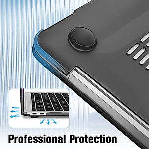 Fintie Case for MacBook Air 13 Inch A2337 (M1) / A2179 / A1932 (2022 2021 2020 2019 2018 Release) - Snap On Hard Shell Case Cover for MacBook Air 13 Retina Display with Touch ID (composition book)