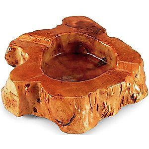 Wooden Cigar Ashtray Outdoor Indoor Cigar Ashtray And Great Gifts for Cigar Lovers, Smokers and Men Ash Tray Different Shapes and Random Delivery (2 Slots) (woods)