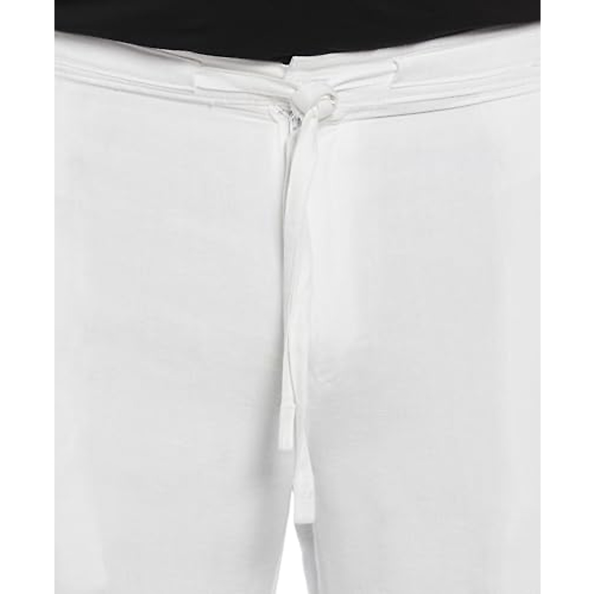 Cubavera Men's Linen-Blend Pants with Drawstring (Size Small-5X Big & Tall), Brilliant White, 2X/30 Inseam