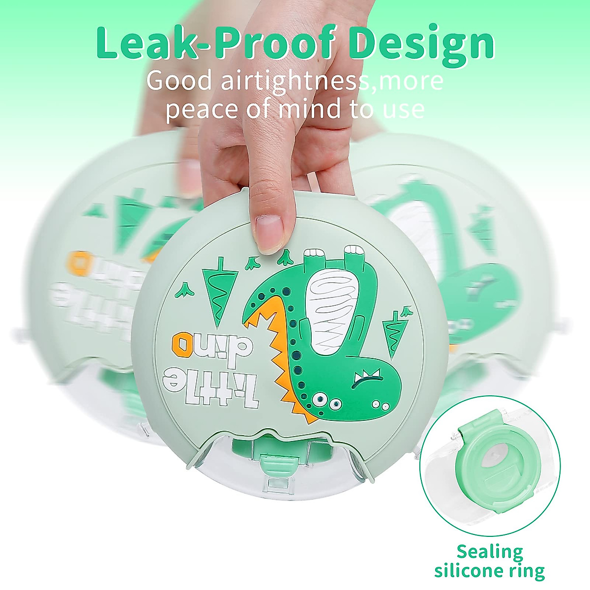 PHEENOWL 13oz Donut Water Bottle with Straw for Kids, BPA Free & Leak Proof Sports Cup for Boys Toddler Drink Bottle with Shoulder Strap for Outdoor and School (Dinosaur)