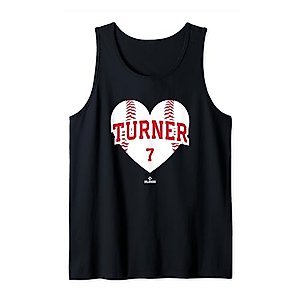 Baseball Heart Trea Turner Philadelphia MLBPA Tank Top
