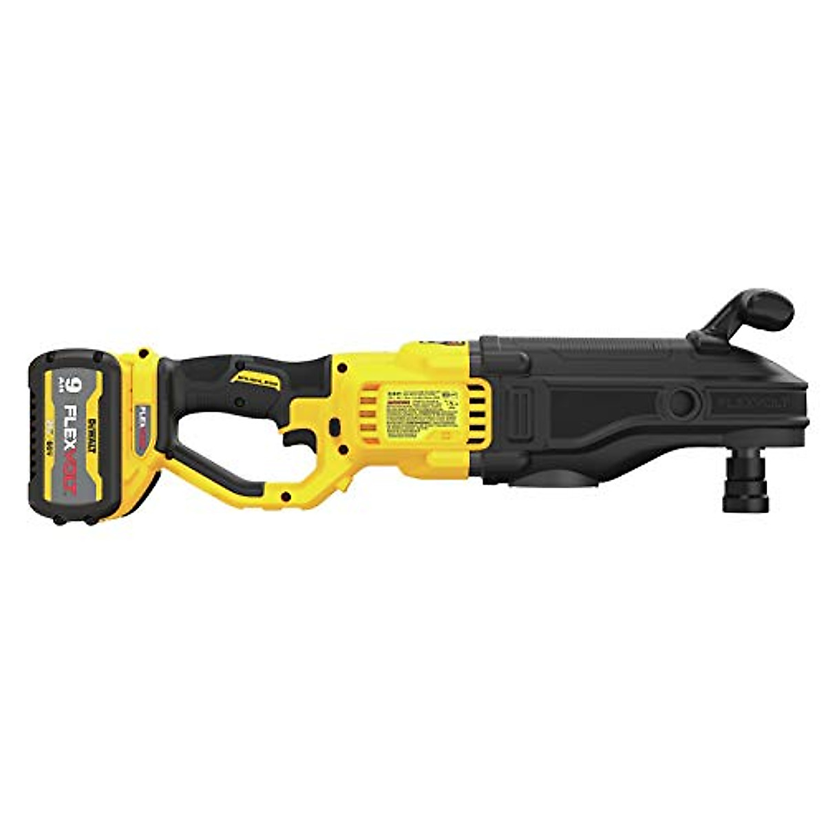 DEWALT FLEXVOLT 60V MAX* Right Angle Drill, Brushless, Quick-Change Stud/Joist, E-Clutch® System Kit (DCD471X1)