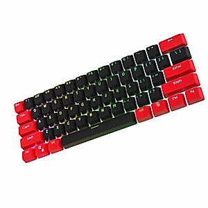 60% Red Keycaps 60 Percent Custom Ducky Keycap OEM with Key Puller for Cherry MX switch/RK61/Mechanical Gaming Keyboard(Only Sell Keycaps)