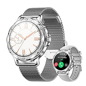 wonlex Smart Watches for Women, Bluetooth 5.2 Sleep Tracker with Heart Rate DIY Background, IP67 Waterproof Health Smartwatches for Android and iPhone Compatible