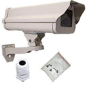 VENTECH Outdoor Weatherproof Heavy Duty Aluminum CCTV housing Security Surveillance Camera Housing Camera Mount Enclosure with Bracket