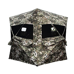 VENATIC Cloak 2.0, 2 Person Full Panel See-Through Hunting Blind, Floor Space 58" x 58"