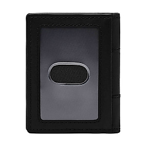 Fossil Men's Everett Leather Bifold Card Case Wallet, Black, (Model: ML4399001)