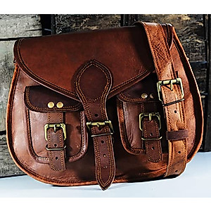 Satchel And Fable Leather Purse Cross body Shoulder Women Handbag I pad Bag