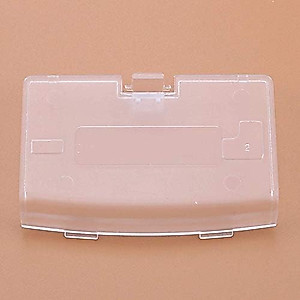 Battery Back Door Cover Pack Shell Replacement for Nintendo Gameboy Advance GBA Cover (H - Clear)