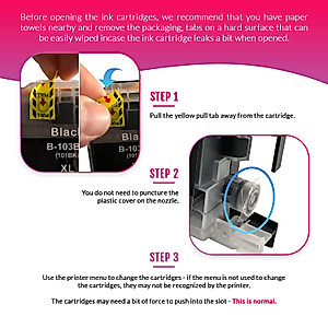 K-Ink Compatible Ink Cartridge Replacement for Brother LC203 LC 203XL 201XL LC201 to use with MFC-J480DW MFC-J880DW MFC-J4420DW MFC-J680DW MFC-J885DW (4 Black, 2 Cyan, 2 Magenta, 2 Yellow, 10 Pack)