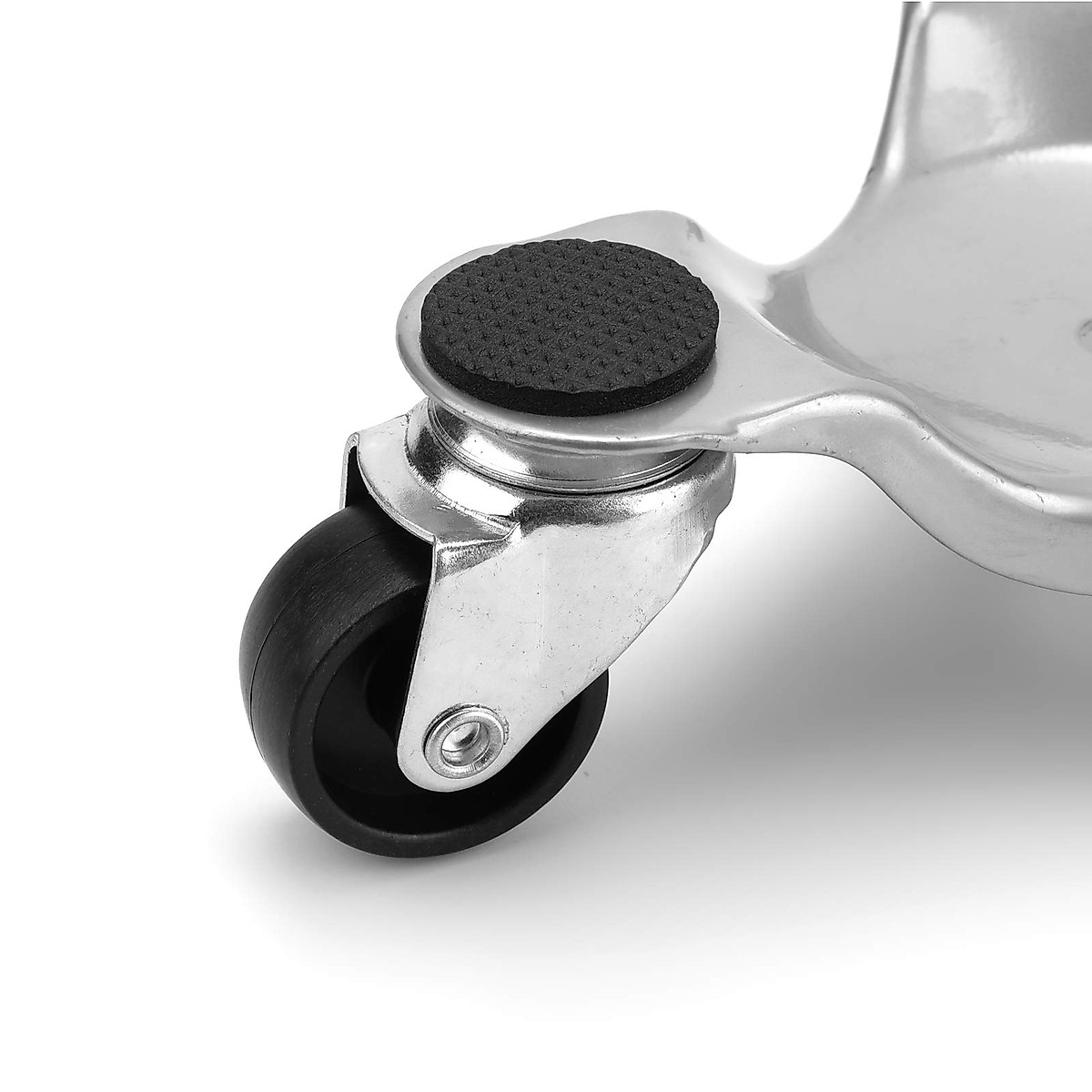 Yopay 4 Pack Steel Tri-Dolly, 200 lbs Load Capacity 3 Wheel Mover’ s Dolly for Moving Cabinet, Furniture, Appliances, 6 Inch