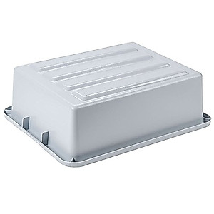 Rubbermaid Commercial Bus/Utility Box, 17.3-Inch X 7-Inch X 21.5-Inch, Gray (335192Gray)