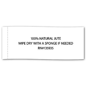 DII Jute Burlap Collection Kitchen Tabletop, Placemat Set, 13x19, Solid Natural, 6 Count