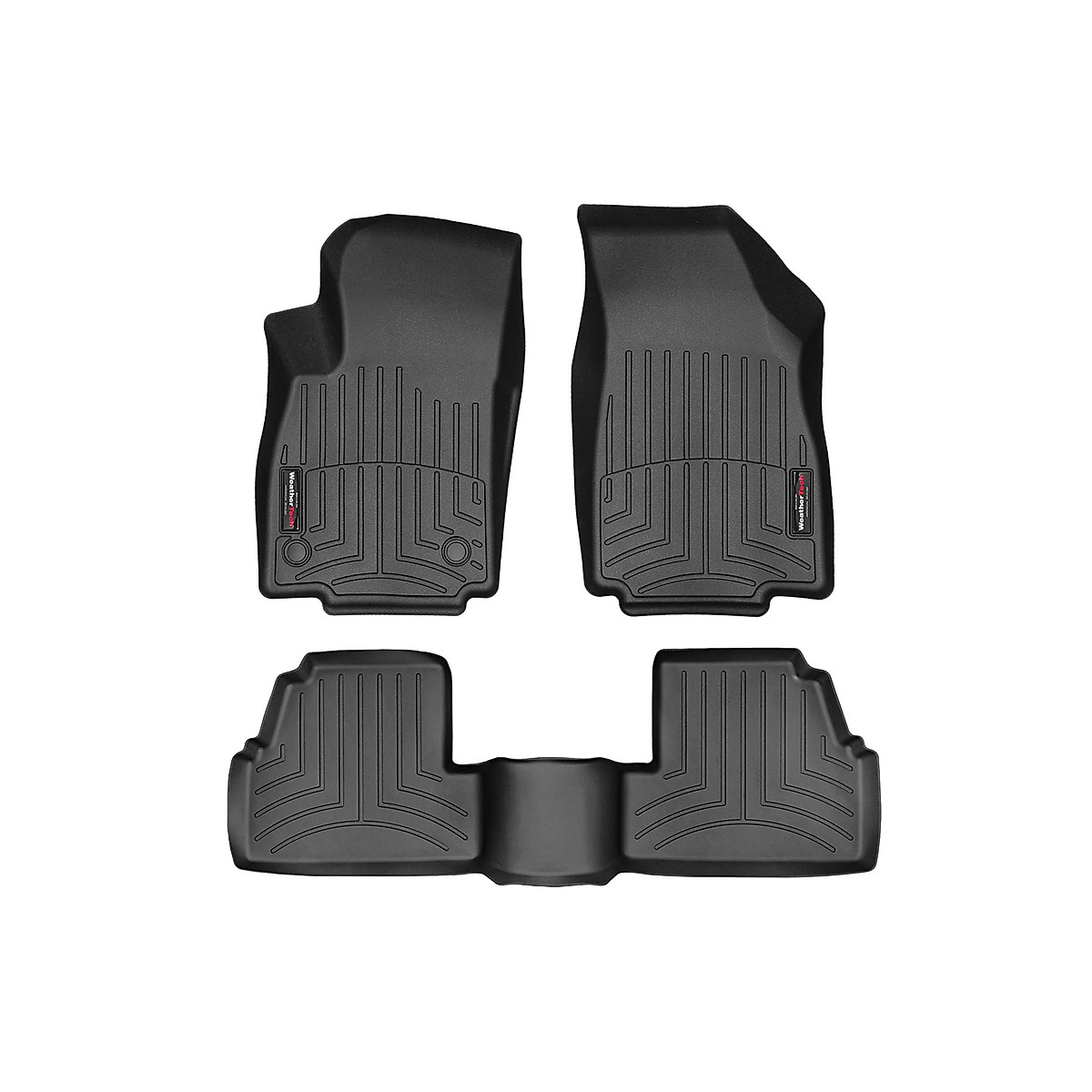 WeatherTech Custom Fit FloorLiners for Trax, Encore - 1st & 2nd Row (44532-1-2), Black