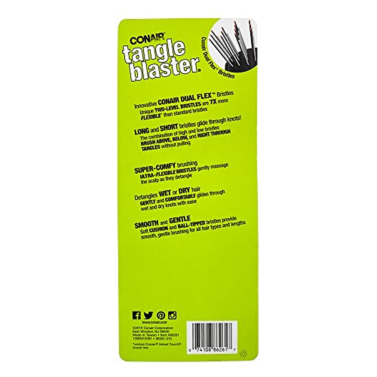 Conair Tangle Blaster Cushion Brush