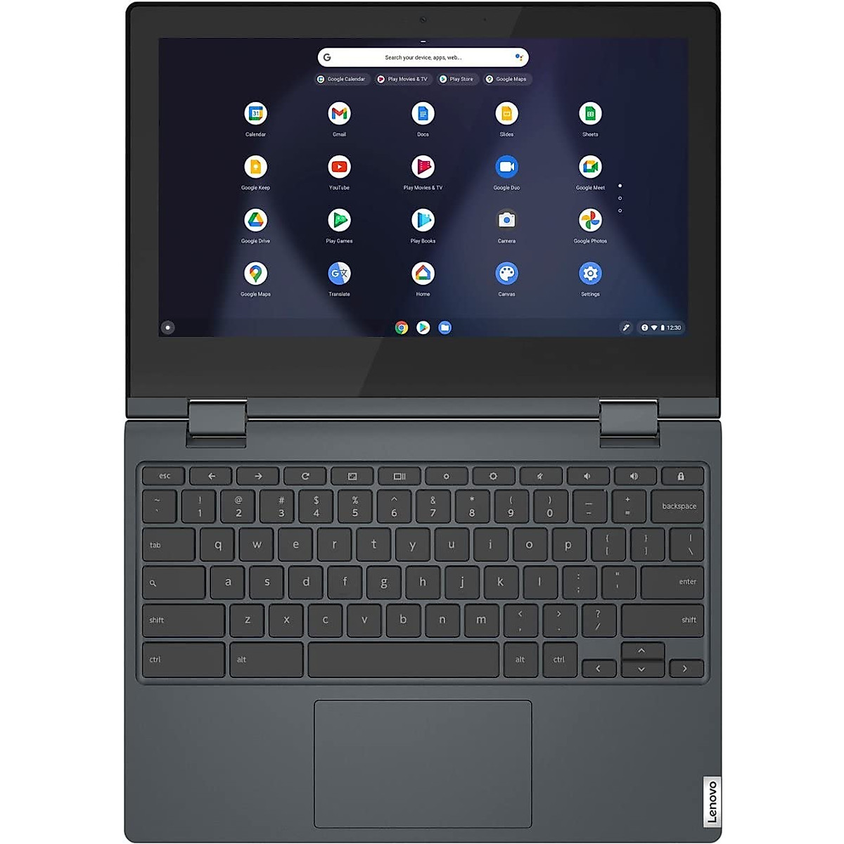 Lenovo Flex 3 Chromebook 11.6" HD 2-in-1 Touchscreen Laptop, Intel Celeron N4020, 4GB RAM, 64GB eMMC, Abyss Blue