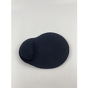 Bimor Mousepads Mouse Pad with Wrist Rest Support, Gel Mouse Pads with Non-Slip PU Base, Pain Relief Memory Foam Mousepad for Laptop PC, Cute Office Supplies Desk Accessories Jet Black