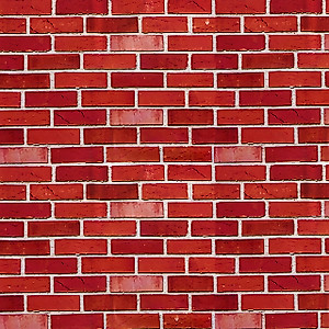 JOYIN Brick Wall Backdrop 4FT by 30FT Birthday Party Accessory Christmas Wall Decorations