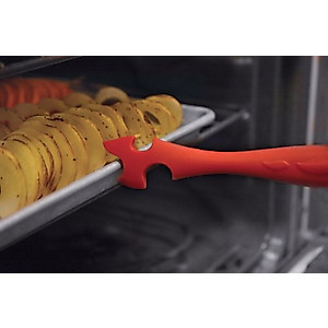 Norpro 1229 Silicone Oven Rack Push/Pull Tool, Red