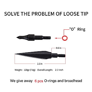 SOPOGER Archery 30inch Carbon Arrows 12 Pack and 6 Pack Hunting Broadhead Set Archery Arrow for Compound Bow & Recurve Bow Spine 500 Hunting Arrow with Removeable Tips Practice Target Shooting (Red)