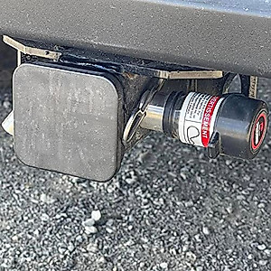 AMPLOCK U-HLP58318 | 5/8" Hitch Pin Lock | Patented Towing Hitch Lock for 2.5"x2.5" and 3"x3" Receiver Tube (Outside Dimension) | Swivel Design | Made of American Stainless Steel