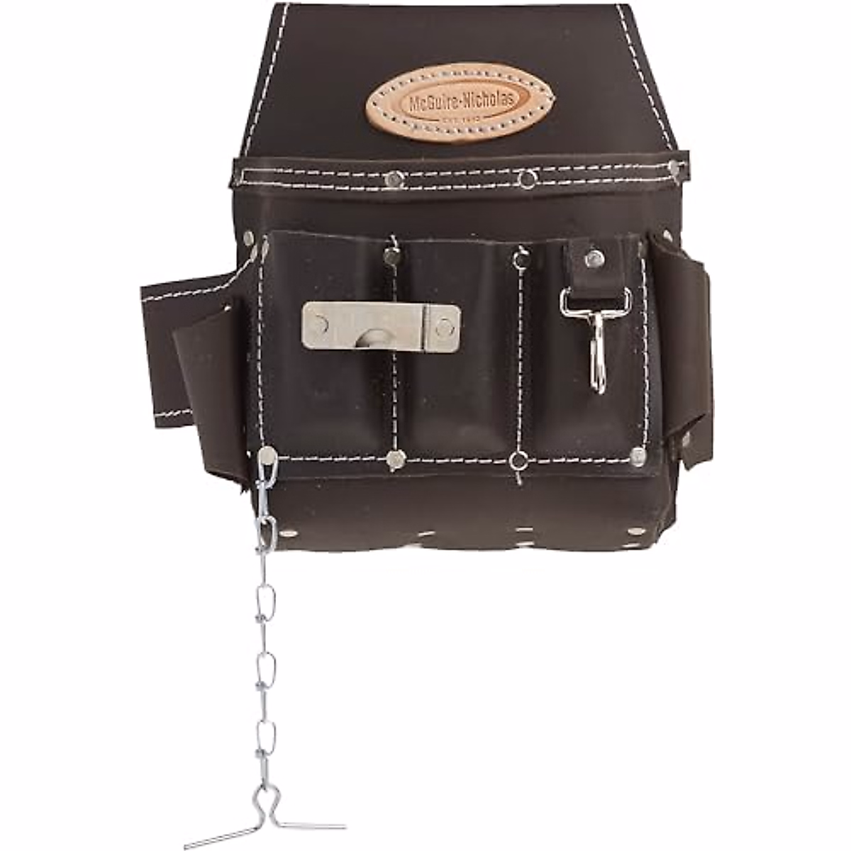 McGuire-Nicholas 526-CC Brown Professional Electrician'S Pouch, oil tanned leather