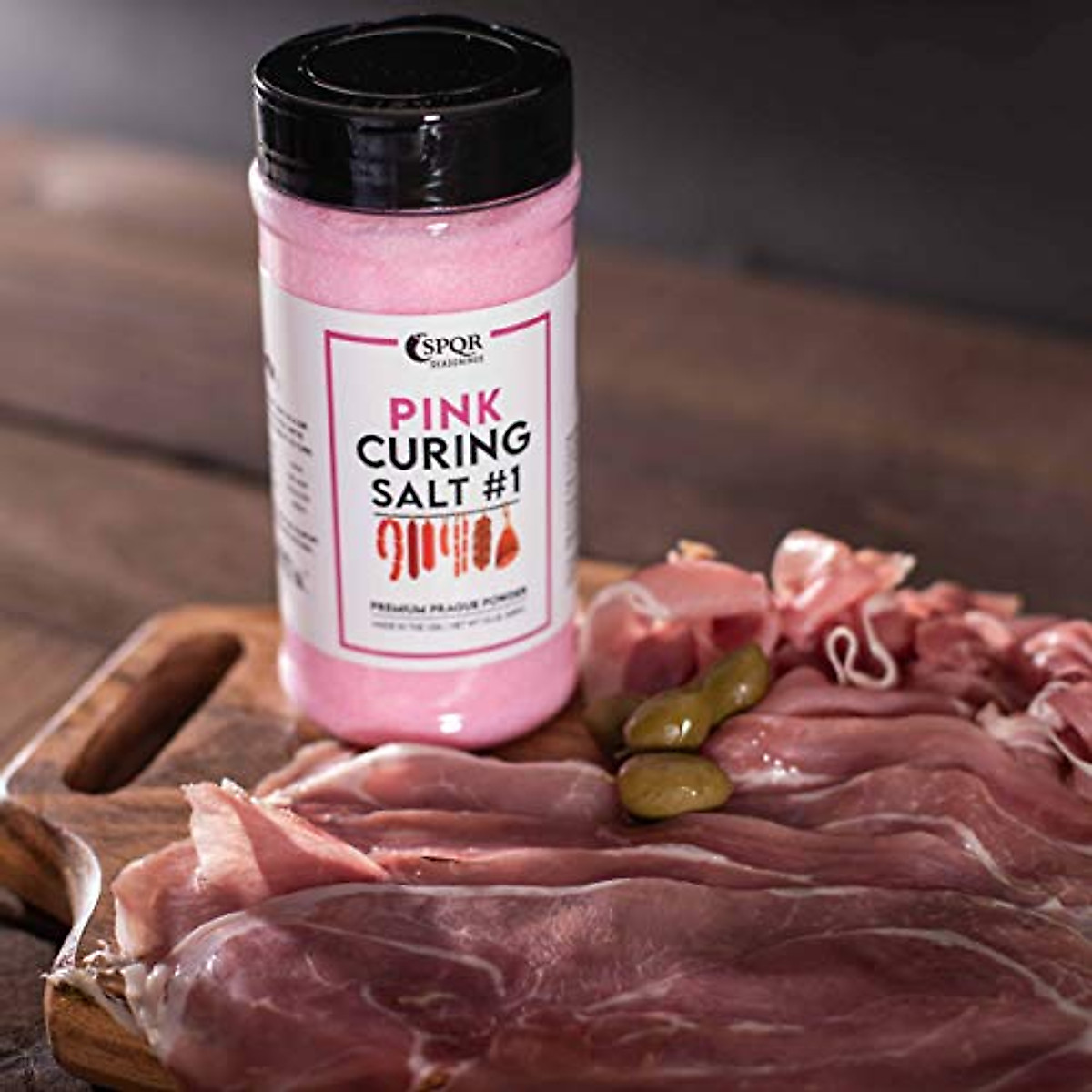 Curing Salt No.1. Quick Cure Premium Prague Powder XL 1.5 Pound Bottle by SPQR Seasonings